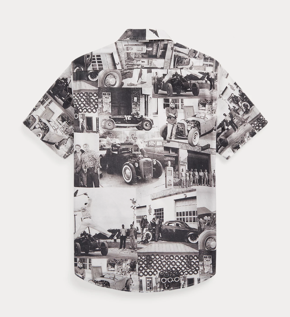 Double RL - Photo-Print Twill Workshirt in Black/White – Fountainhead NY